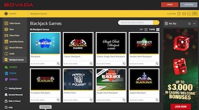 Bovada Lv Blackjack Review Of Usa Real Money 21 Site